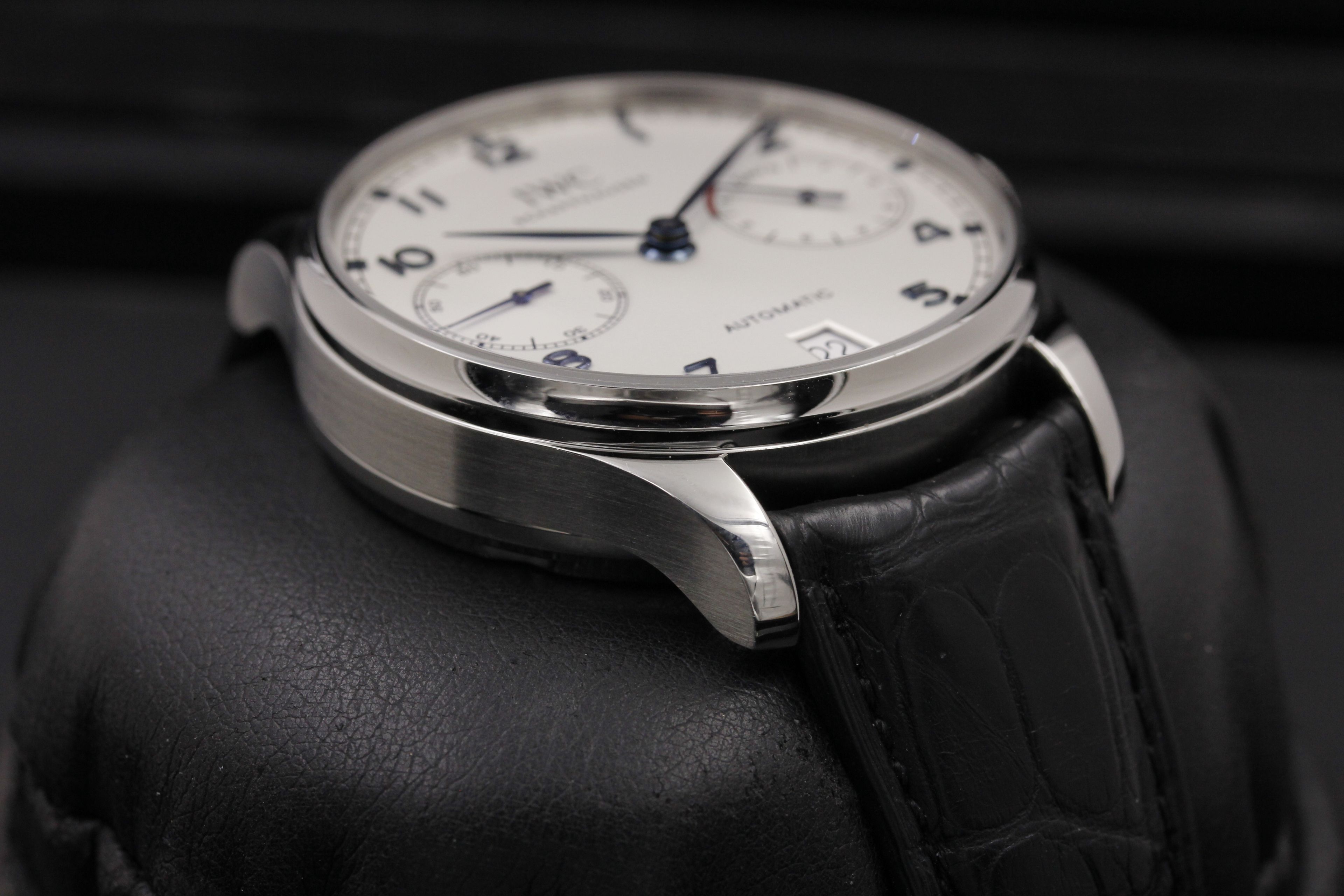 FSOT: IWC Portuguese - IW5007 - 7 Day - Silver Dial w. Blue Accents ...