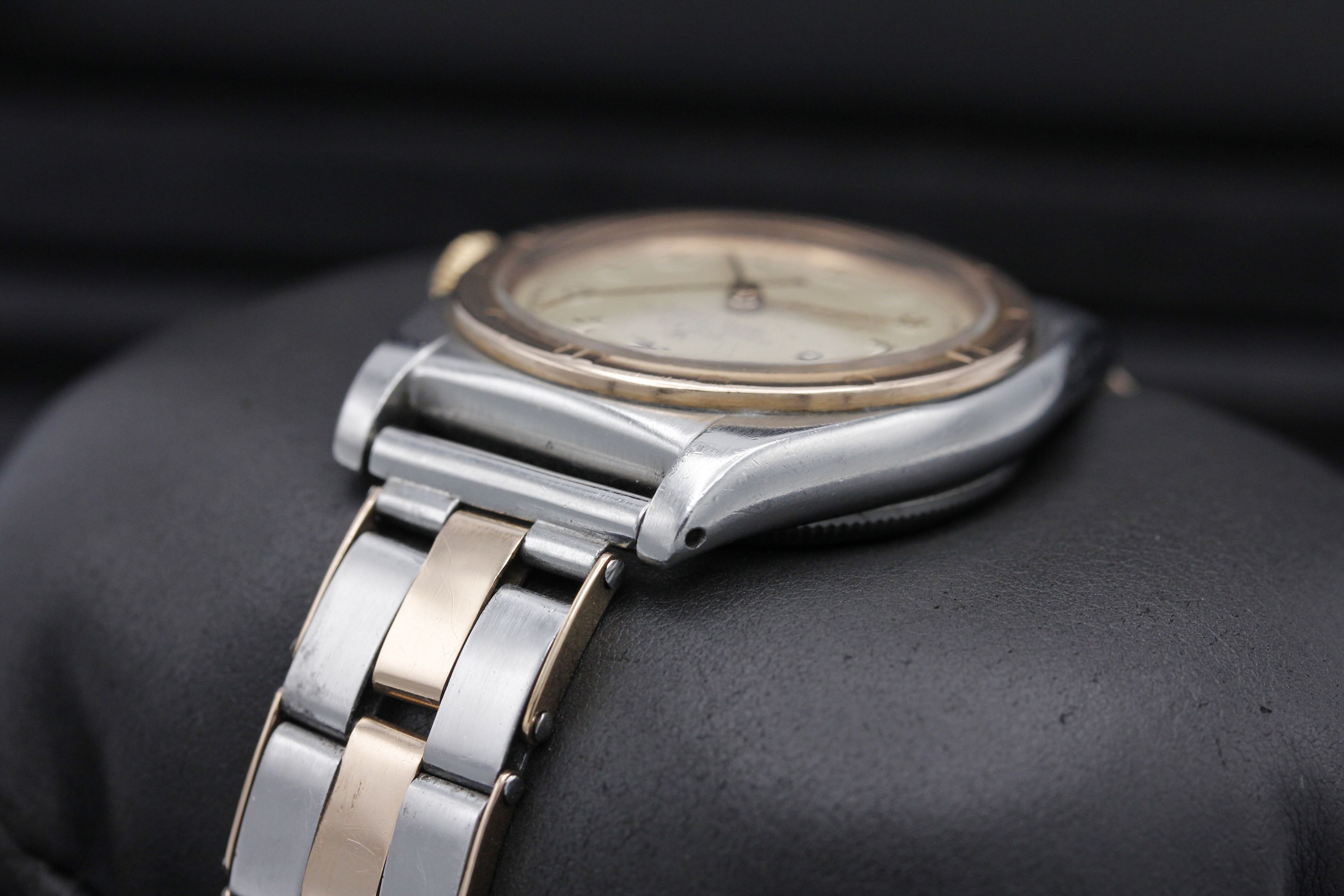 FSOT: Rolex Bubble Back Double Signed Beyer - 3372 - Two Tone - 32mm ...