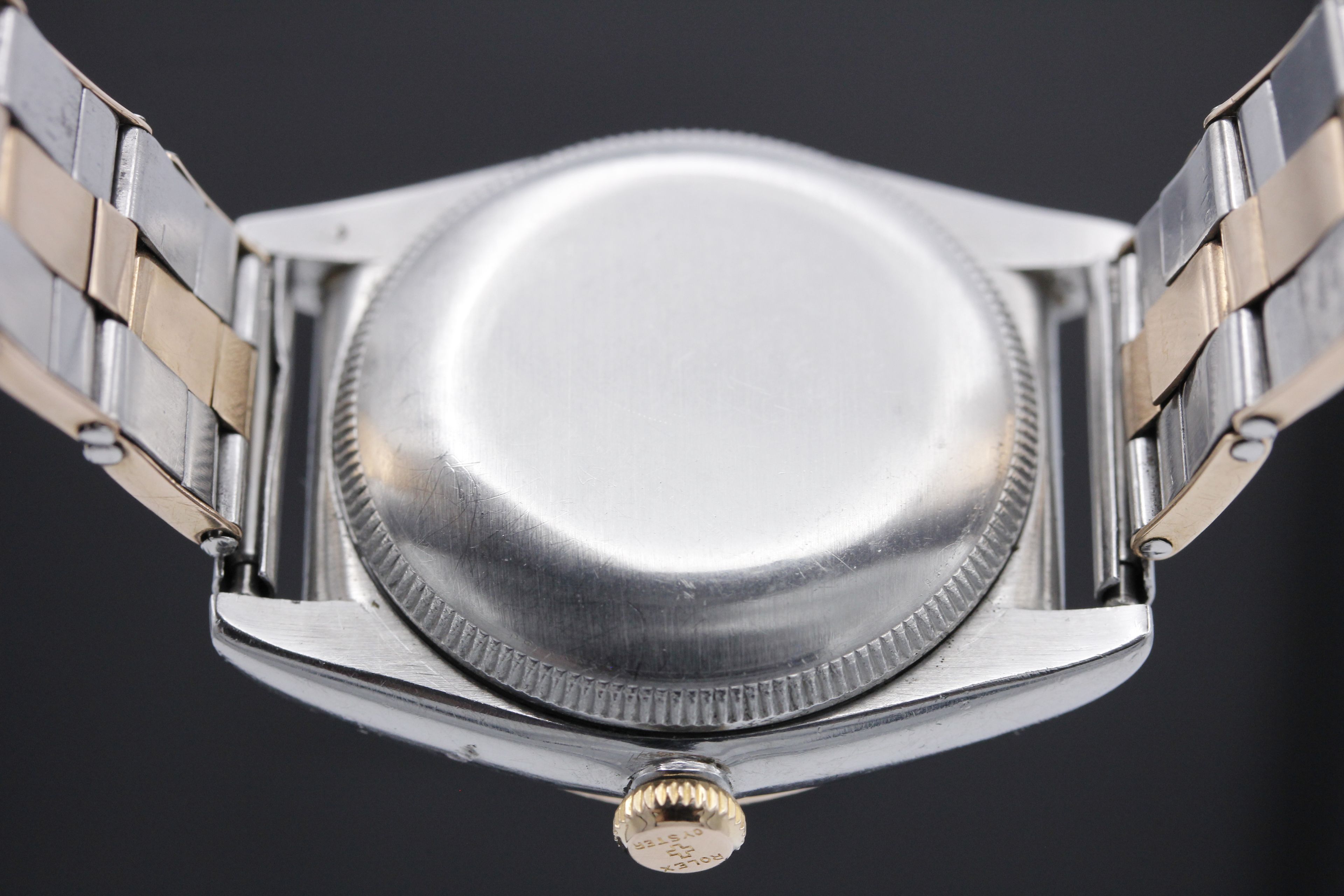 FSOT: Rolex Bubble Back Double Signed Beyer - 3372 - Two Tone - 32mm ...