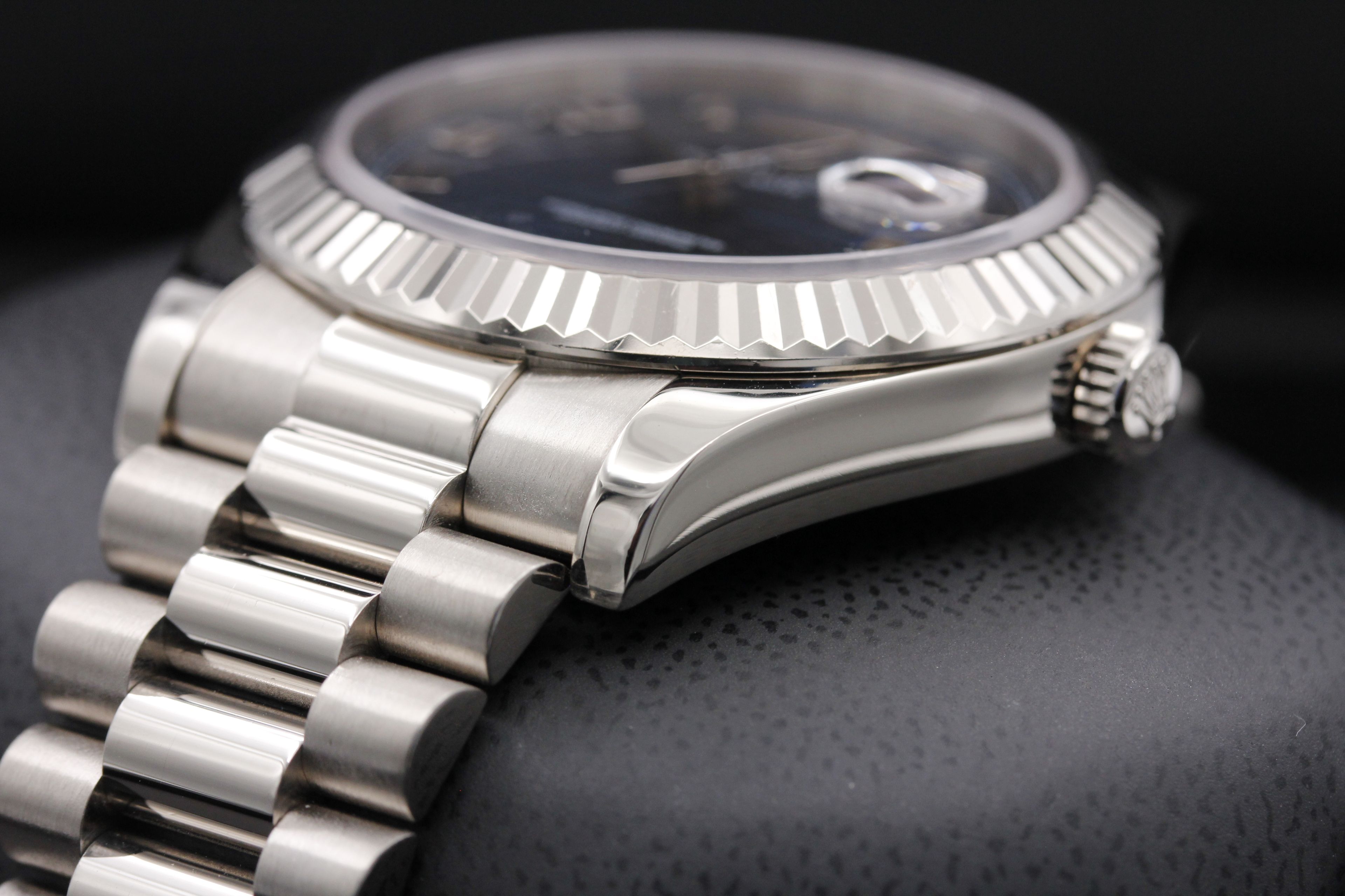 FSOT: Rolex Day Date II - 218239 - Blue Wave Arabic - White Gold - 41mm ...