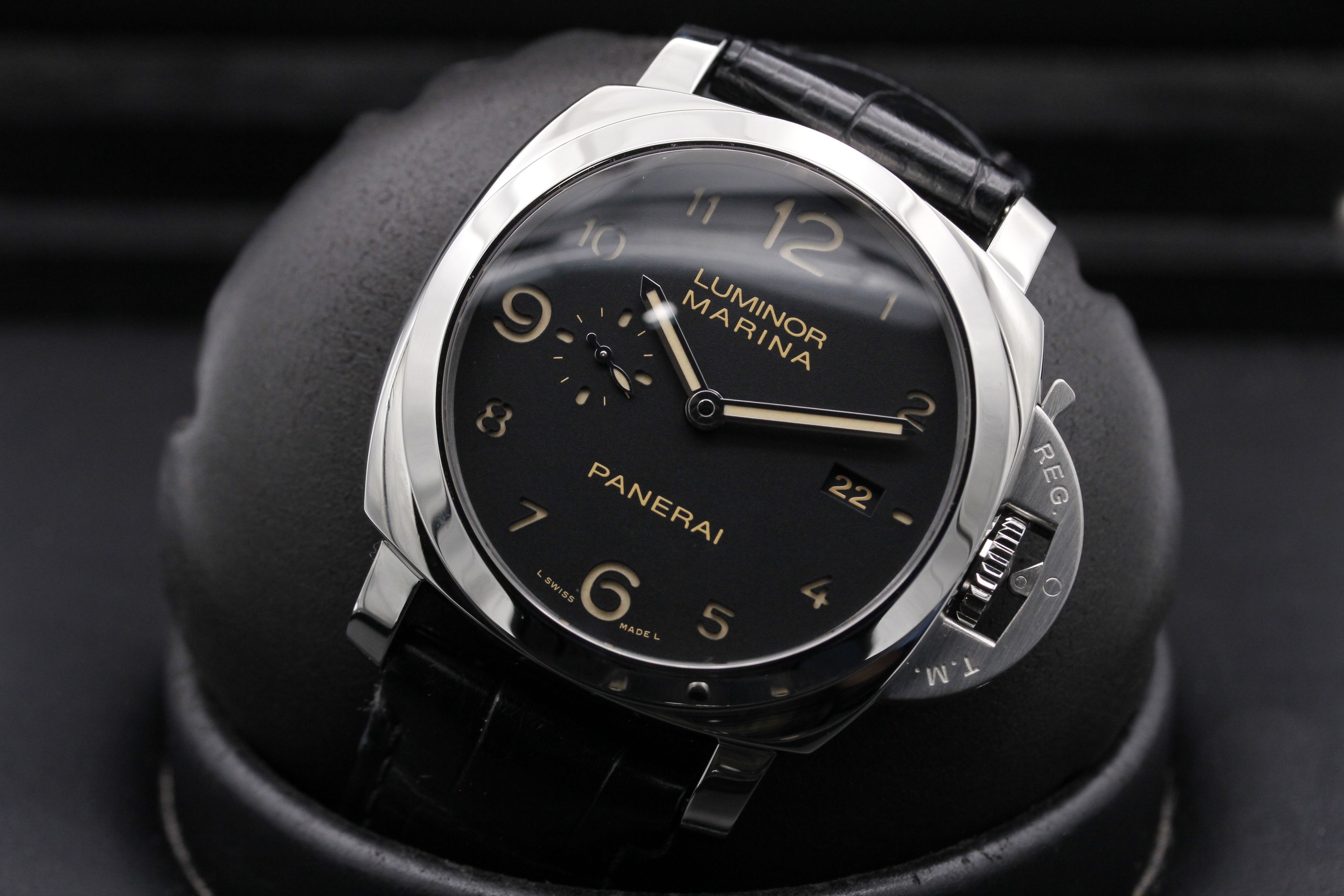 FSOT: Panerai Luminor Marina 1950's 3 Days - Pam 359 - Black - Steel ...